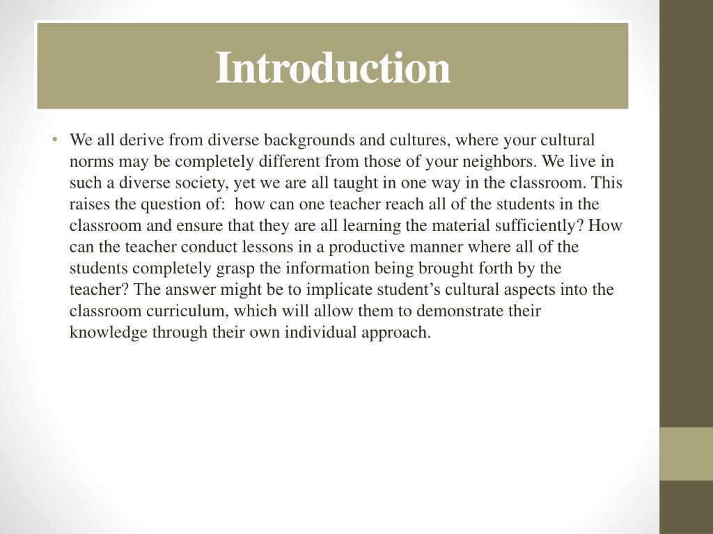 PPT - Cultural Diversity in New York City Classrooms PowerPoint ...