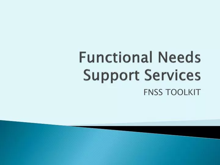 PPT - Functional Needs Support Services PowerPoint Presentation, free download - ID:1851493