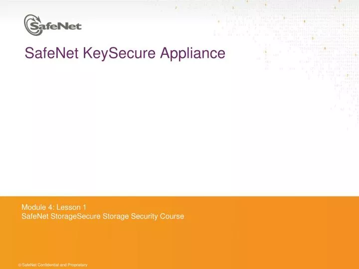 PPT - SafeNet KeySecure Appliance PowerPoint Presentation, free ...