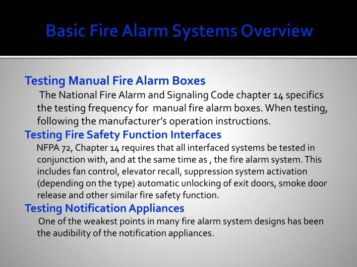 PPT - Basic Fire Alarm Systems Overview PowerPoint Presentation - ID ...