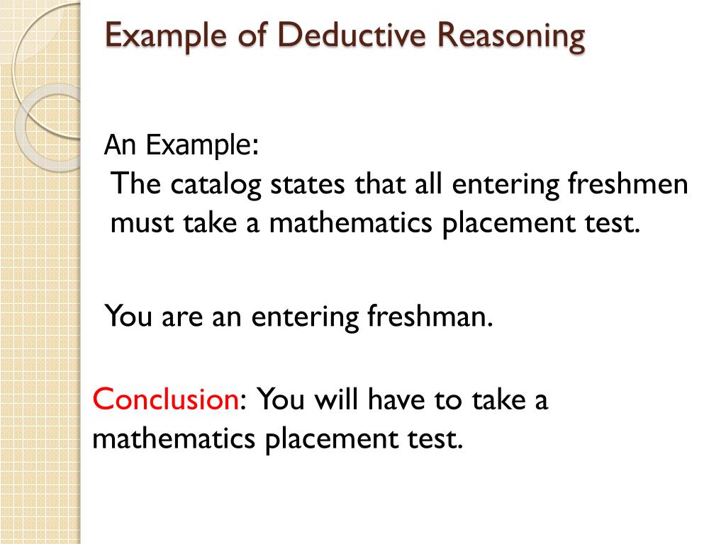 PPT 2 1 Deductive And Inductive Reasoning PowerPoint Presentation