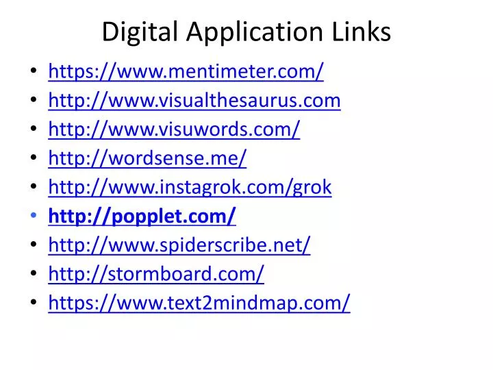 PPT - Digital Application Links PowerPoint Presentation, free download ...