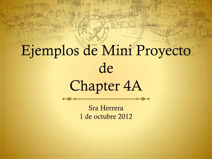 PPT - Ejemplos de Mini Proyecto de Chapter 4A PowerPoint Presentation ...