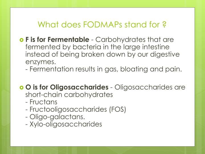 PPT - FODMAPs PowerPoint Presentation - ID:1853749
