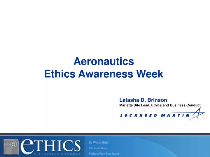 PPT - Aeronautics Ethics Awareness Week PowerPoint Presentation, free ...