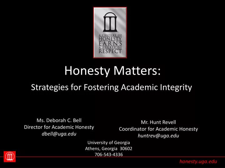 PPT - Honesty Matters: PowerPoint Presentation, free download - ID:1854086