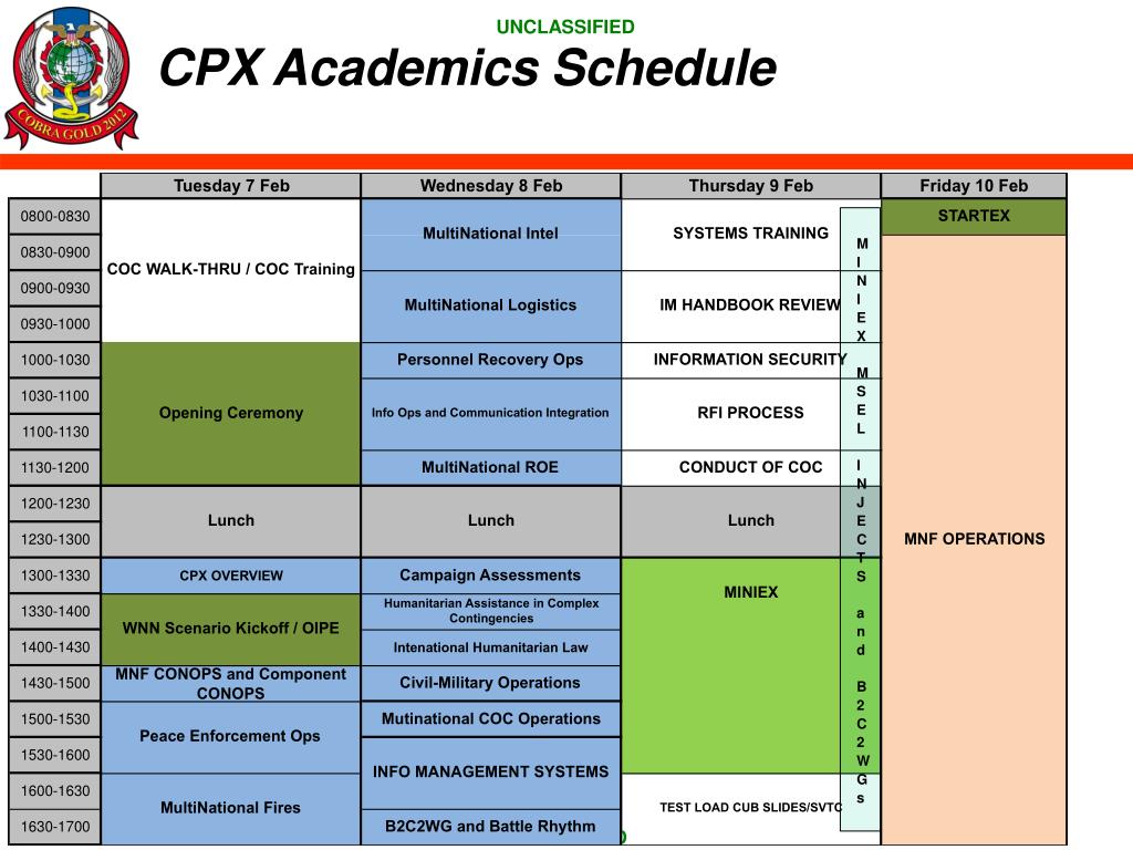PPT - Cobra Gold 12 Overview Brief for Senior Leaders Seminar Major ...
