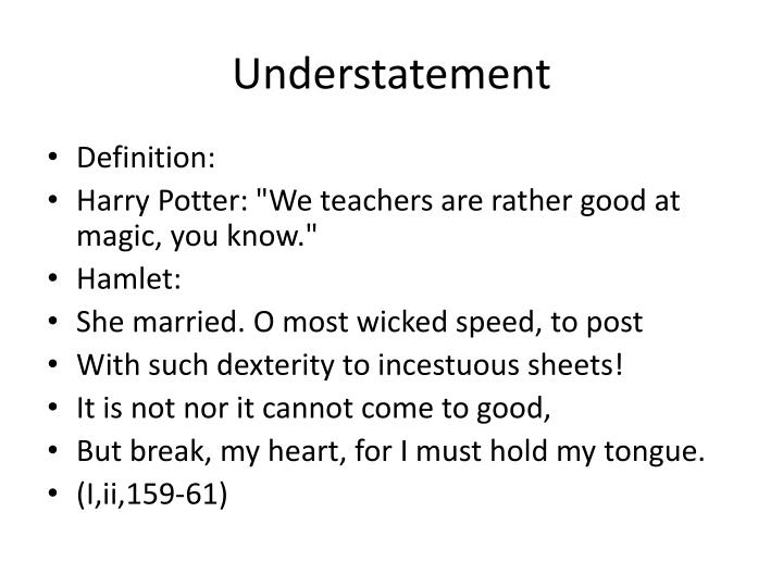 Understatement Synonym