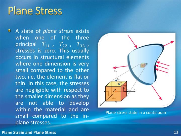 PPT - Plane Strain and Plane Stress PowerPoint Presentation - ID:1855658