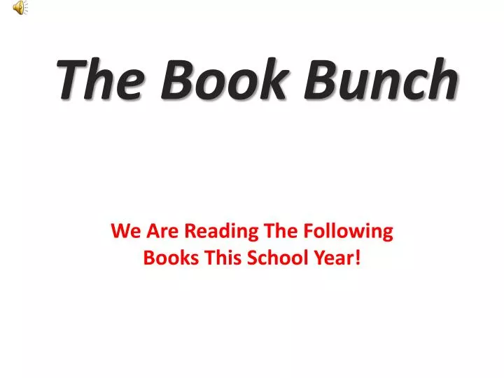 PPT - The Book Bunch PowerPoint Presentation, free download - ID:1855692