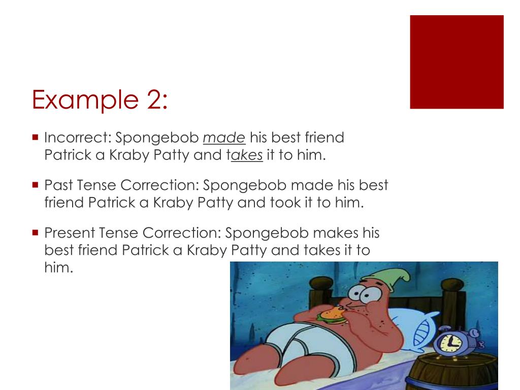 PPT Wrong Tense Or Verb Form Unnecessary Shift In Tense PowerPoint 