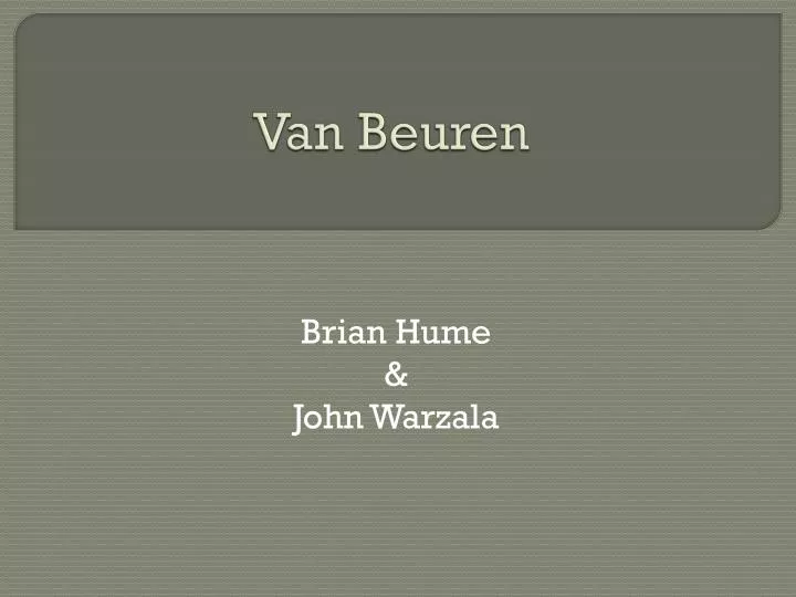 PPT - Van Beuren PowerPoint Presentation, free download - ID:1856363