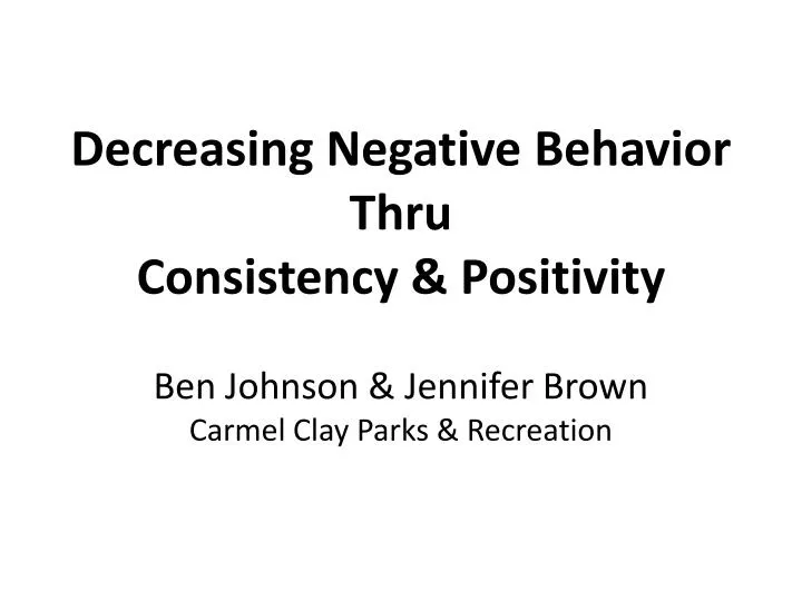 PPT - Positive Behavior Recognition PowerPoint Presentation, free ...