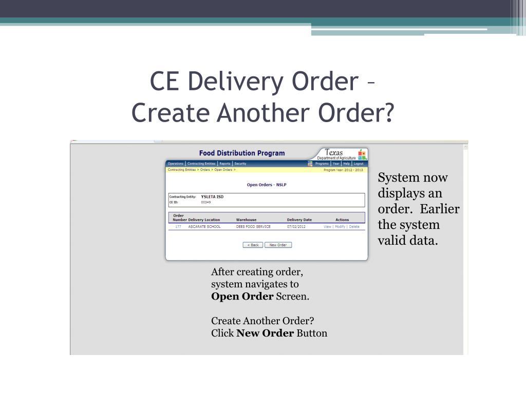 PPT - Texas Department of Agriculture USDA FOODS UPDATE PowerPoint ...