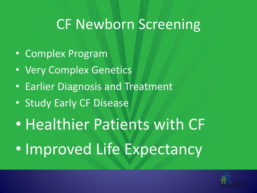 PPT - UPDATE ON CYSTIC FIBROSIS NEWBORN SCREENING IN OHIO PowerPoint ...