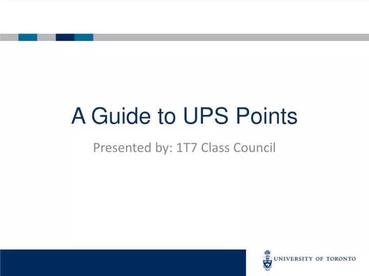 PPT - A Guide to UPS Points PowerPoint Presentation, free download - ID ...