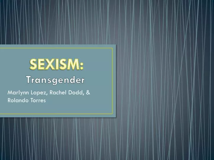 PPT - Transgender PowerPoint Presentation, free download - ID:1856904