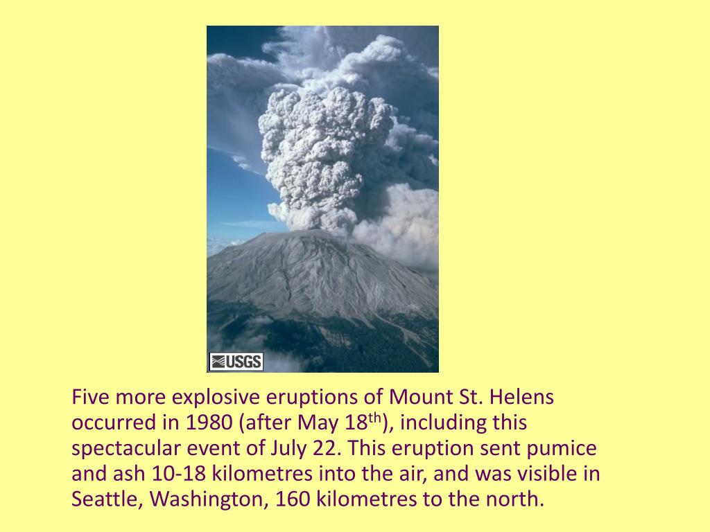 PPT - The Eruption of Mount St Helens, 18 th May 1980 PowerPoint ...