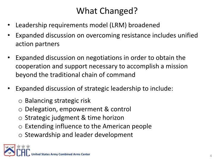 PPT - ADP 6-22 ADRP 6-22 Army Leadership PowerPoint Presentation - ID ...