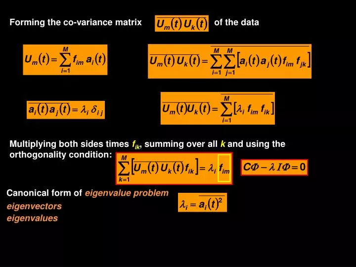 PPT - Forming the co-variance matrix PowerPoint Presentation, free ...