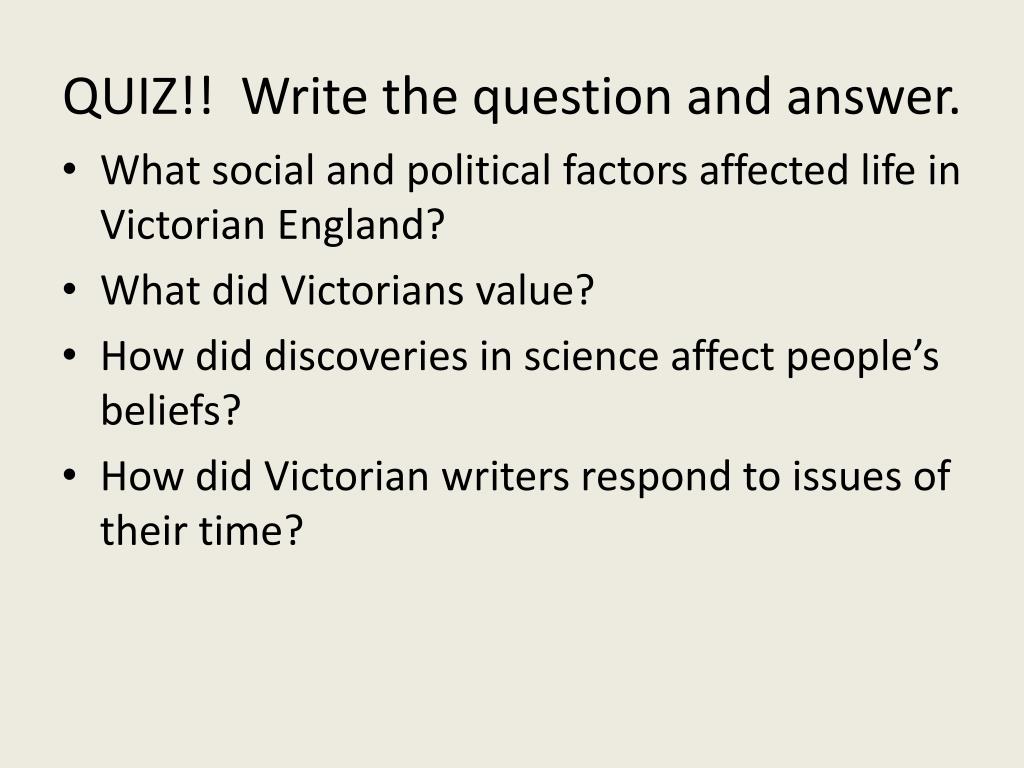 PPT - The Victorian Period (1832-1901) PowerPoint Presentation, free ...
