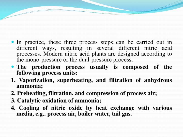 PPT - LECTURE (10) NITRIC ACID PRODUCTION 1-INTRODUCTION PowerPoint ...