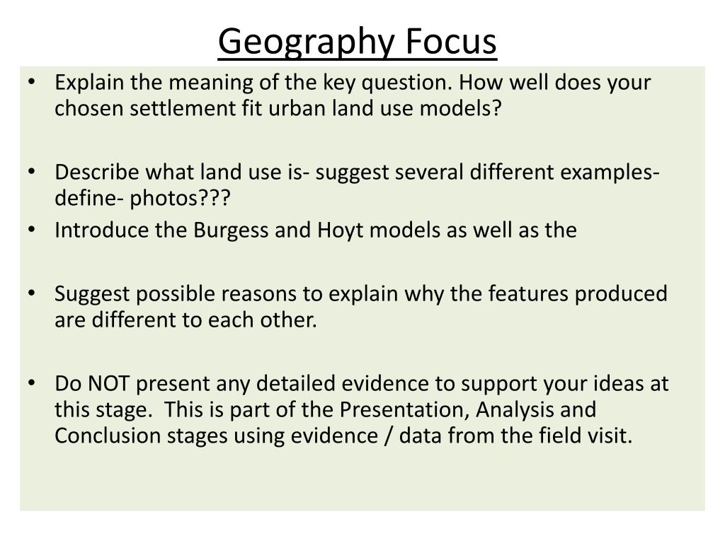 PPT - Population and settlement How well does your chosen settlement ...