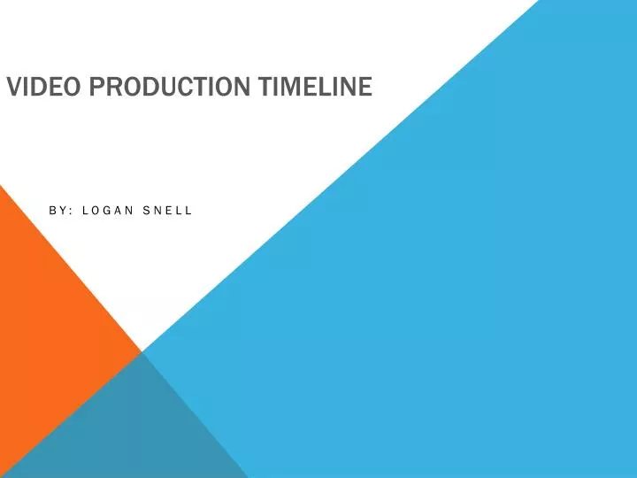 PPT - Video production timeline PowerPoint Presentation, free download ...