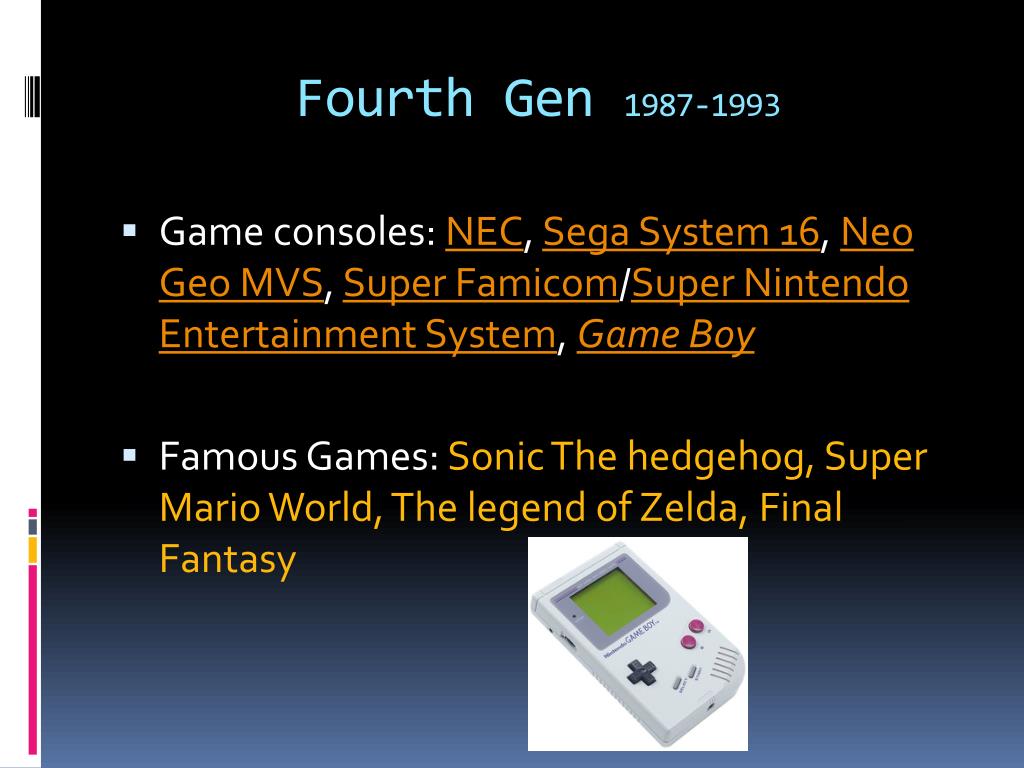 PPT - De geschiedenis van video game consoles PowerPoint Presentation ...