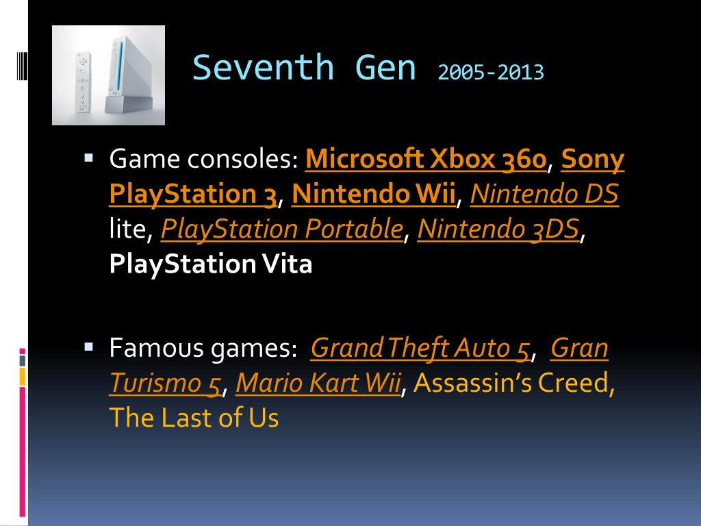 PPT - De geschiedenis van video game consoles PowerPoint Presentation ...