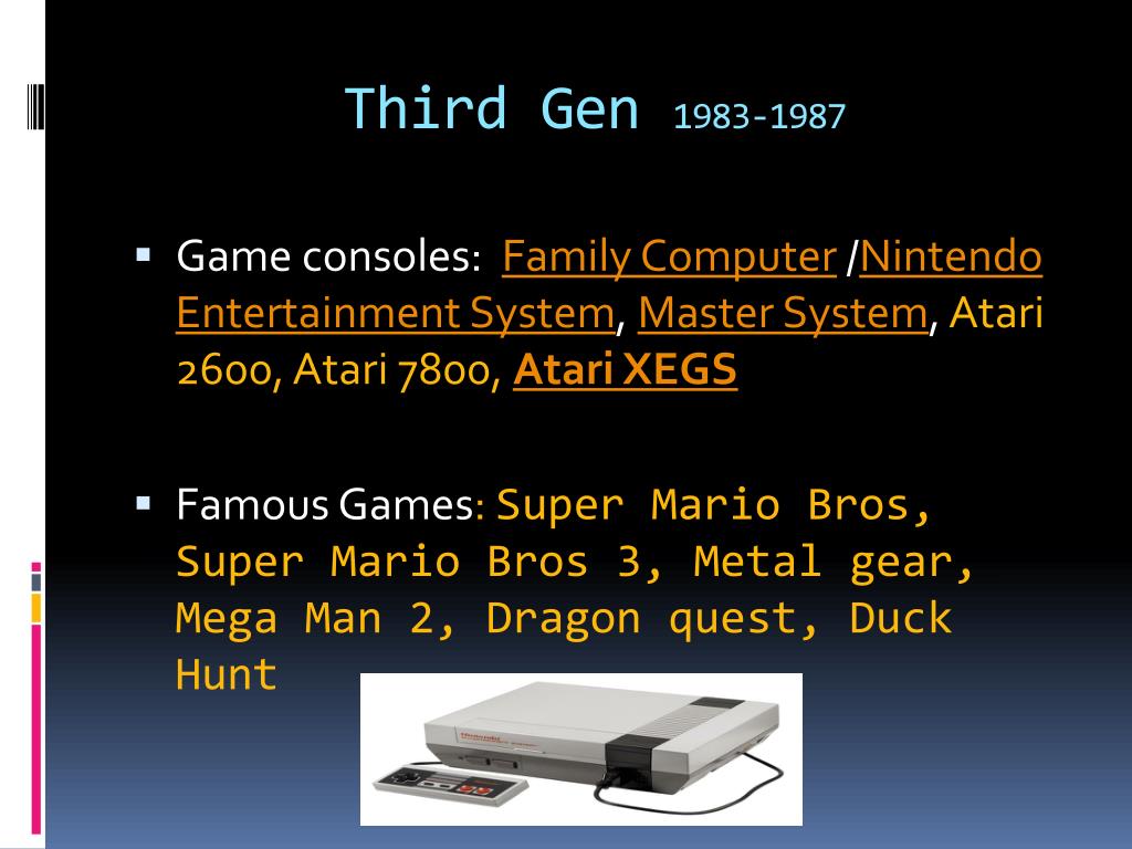 PPT - De geschiedenis van video game consoles PowerPoint Presentation ...