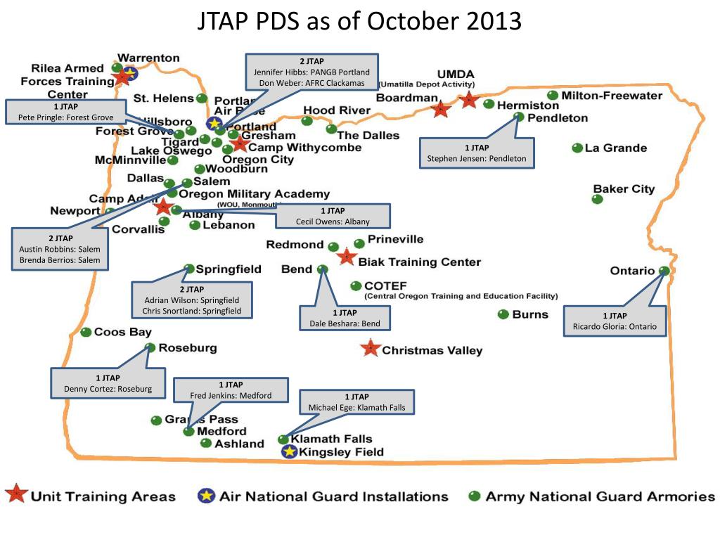 PPT - 2 JTAP Jennifer Hibbs: PANGB Portland Don Weber: AFRC Clackamas ...