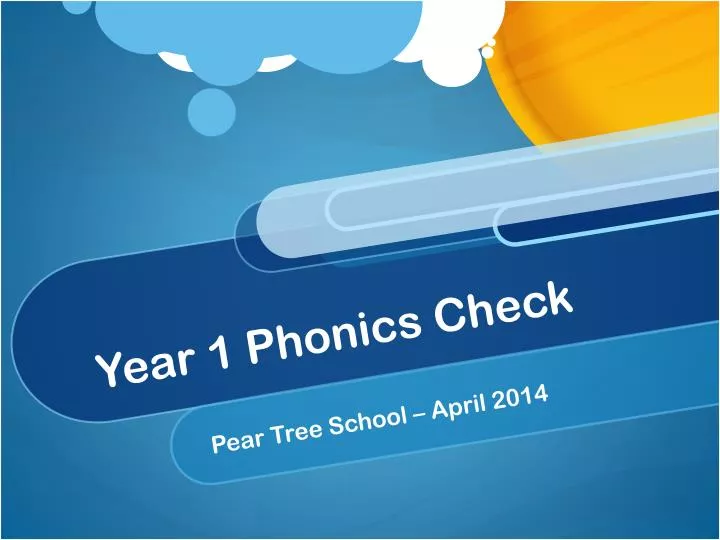 PPT - Year 1 Phonics Check PowerPoint Presentation, free download - ID ...