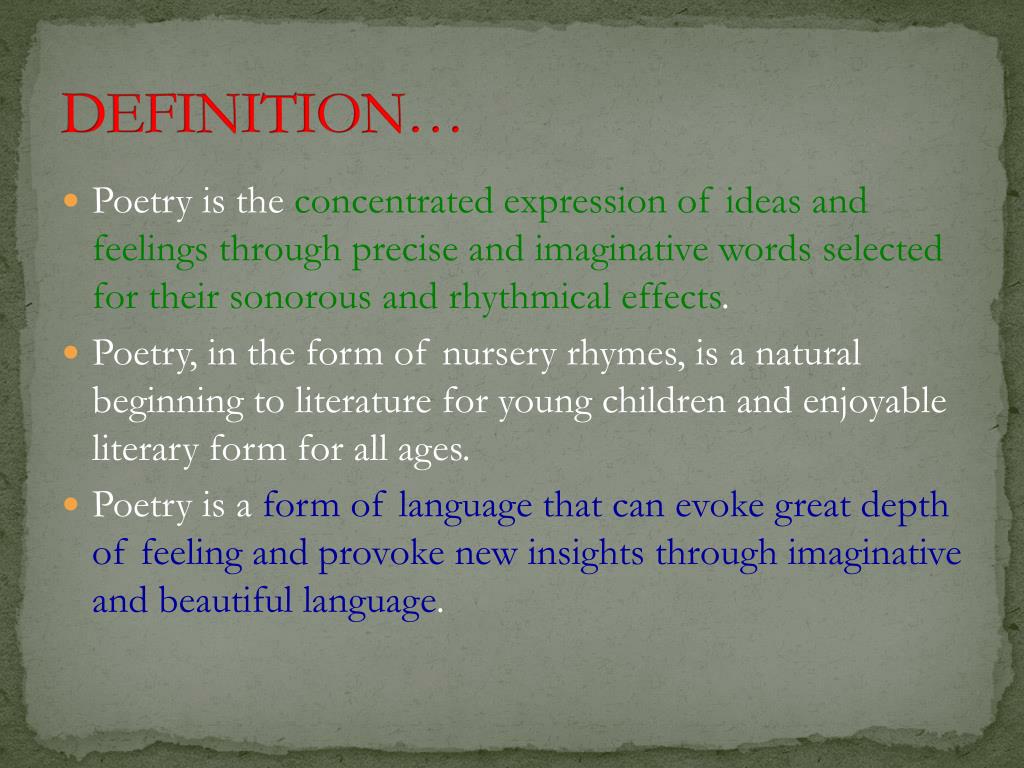 PPT - POETRY POETRY POETRY POETRY PowerPoint Presentation, free ...
