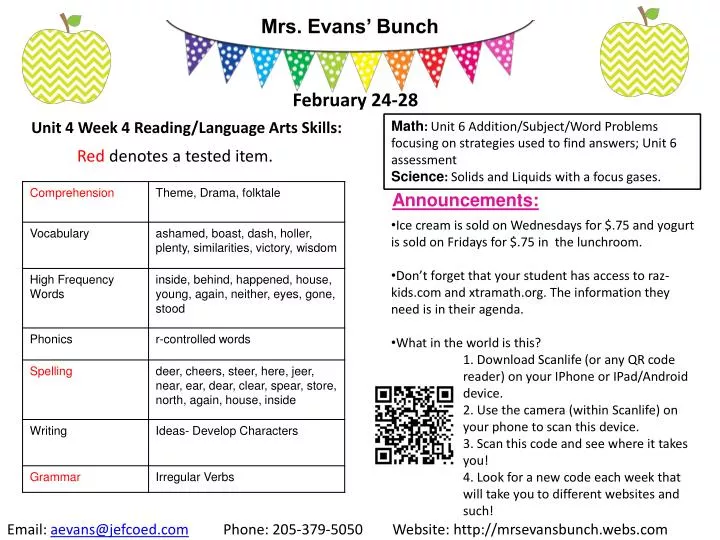 PPT - Mrs. Evans’ Bunch PowerPoint Presentation, free download - ID:1858606