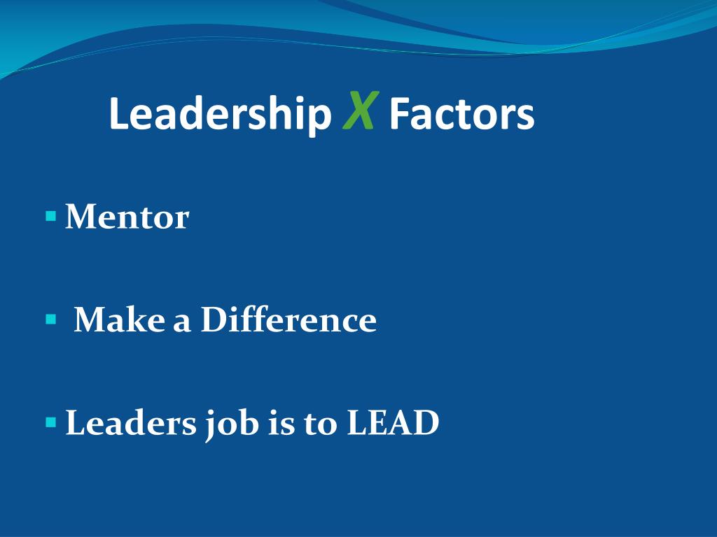 PPT - X FACTOR Of Leadership University of Kentucky Mary Marcum ...