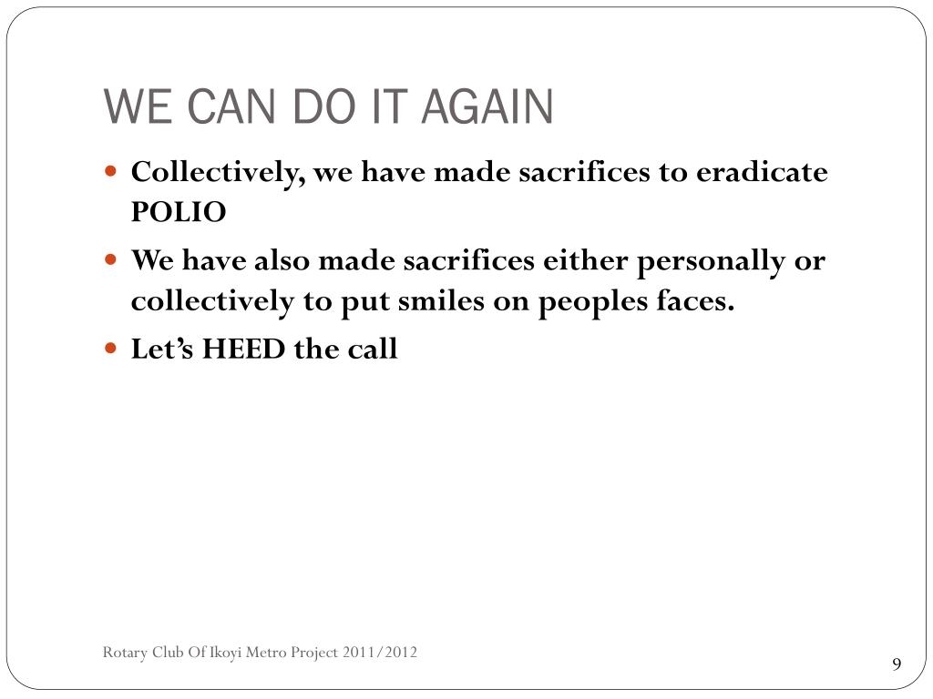 PPT - ROTARY CLUB OF IKOYI METROPOLITAN DISTRICT 9110 PowerPoint ...