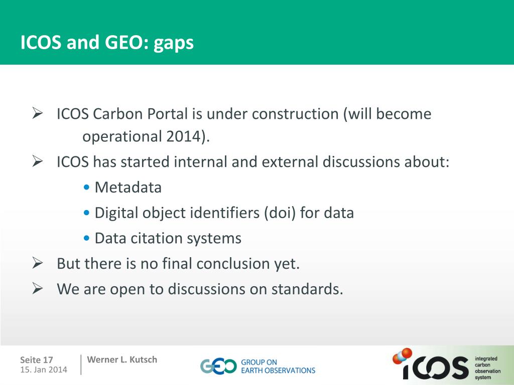 PPT - The European Research Infrastructure ICOS (Integrated Carbon ...