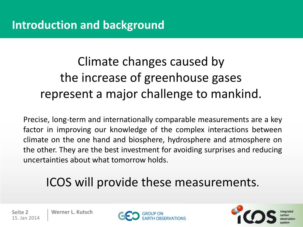 PPT - The European Research Infrastructure ICOS (Integrated Carbon ...