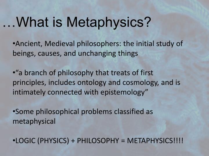 PPT - Metaphysics PowerPoint Presentation - ID:1859349