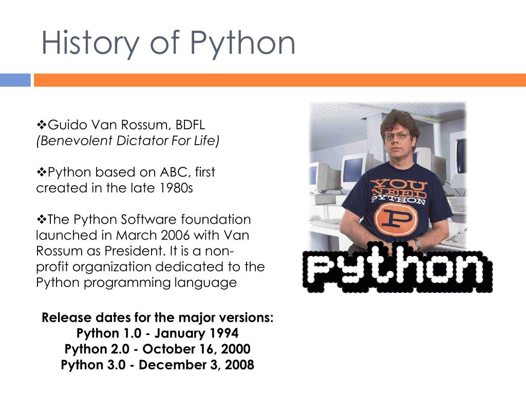 A Brief History Of Python Programming Language Gambaran