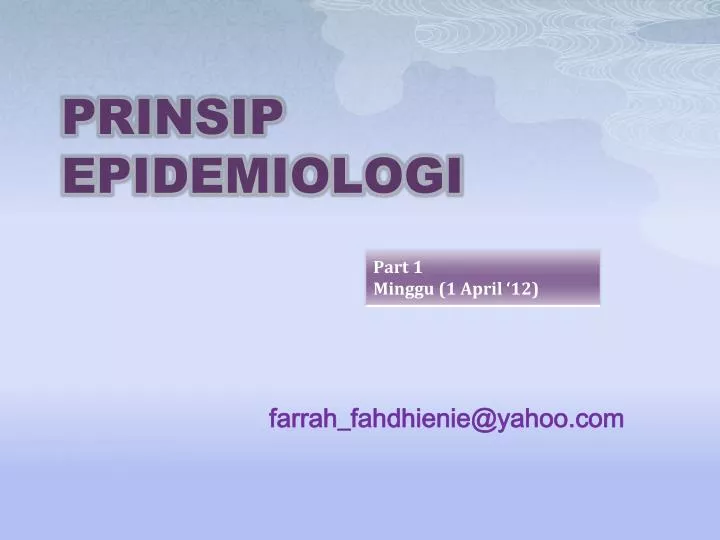 PPT - PRINSIP EPIDEMIOLOGI PowerPoint Presentation, free download - ID ...