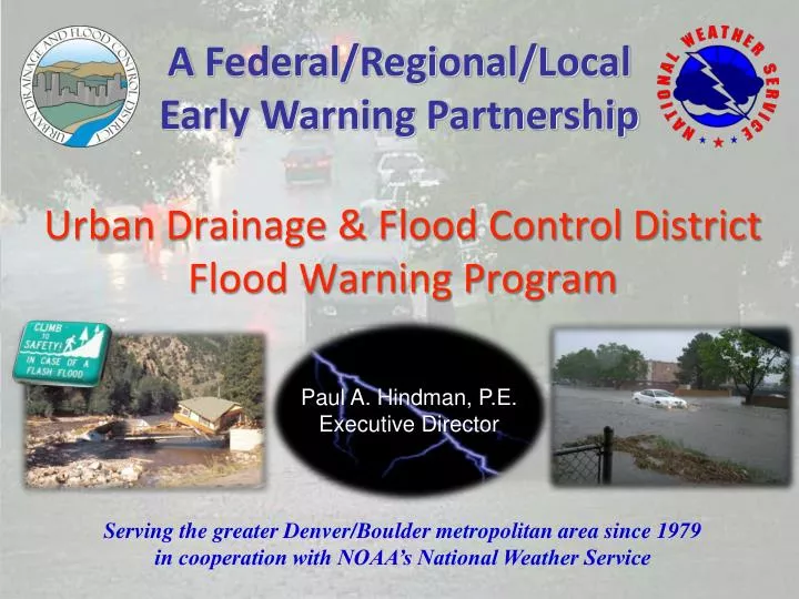 PPT - Urban Drainage & Flood Control District Flood Warning Program ...