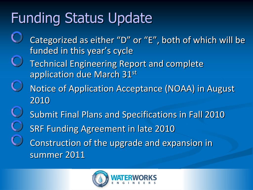 PPT - City of Willits WTP Design and Funding Procurement Update ...