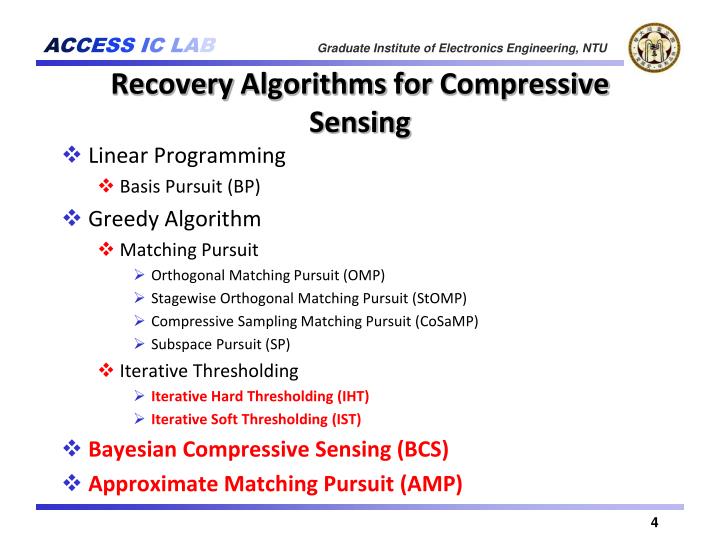 PPT - Reconstruction Algorithms for Compressive Sensing II PowerPoint Presentation - ID:1860956