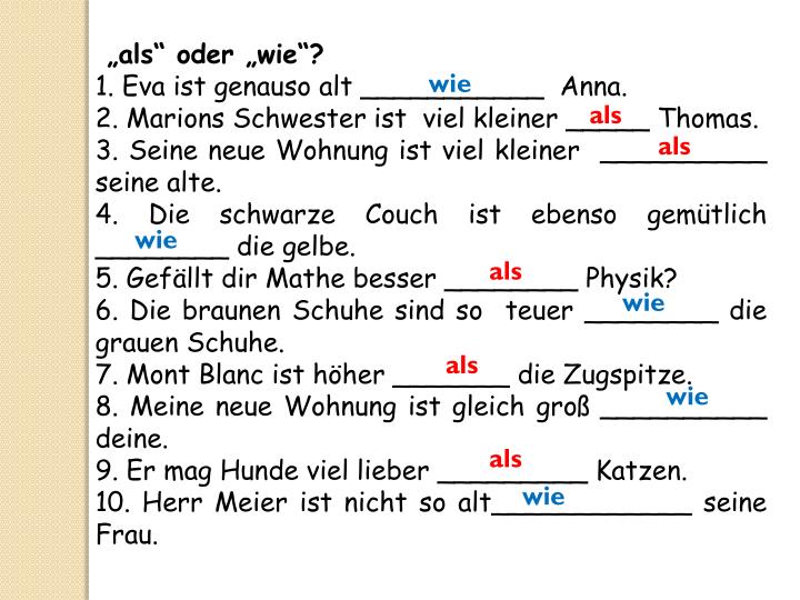 PPT - Steigerung der Adjektive PowerPoint Presentation - ID:1861421