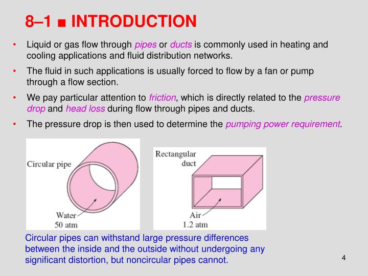PPT - Chapter 8 : Flow in Pipes (Internal Flow) PowerPoint Presentation ...