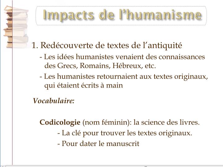 PPT - L’Humanisme et la Renaissance PowerPoint Presentation - ID:1862079