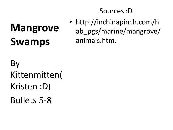 PPT - Mangrove Swamps PowerPoint Presentation, free download - ID:1862667
