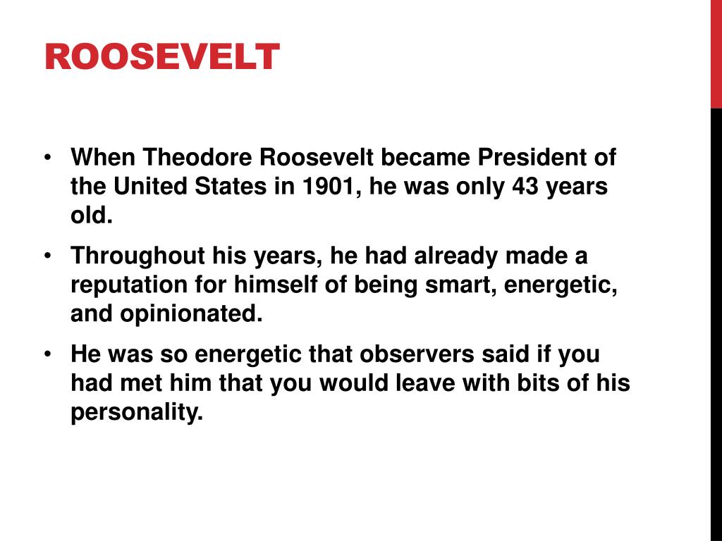 PPT - President Roosevelt & the modern presidency PowerPoint ...